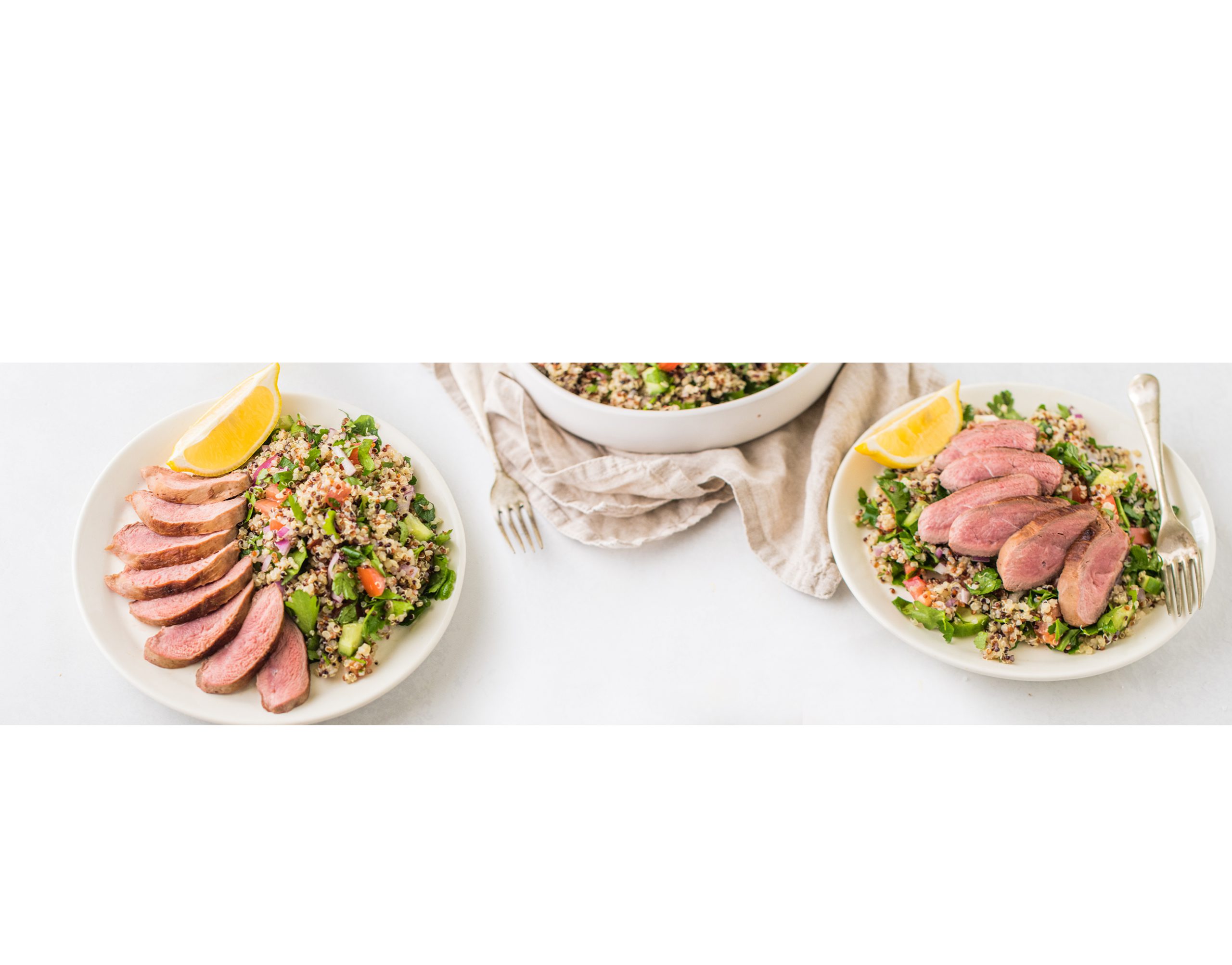 Skinless Duck Breast on Quinoa Tabouli Recipe | Luv-a-Duck – Australia ...