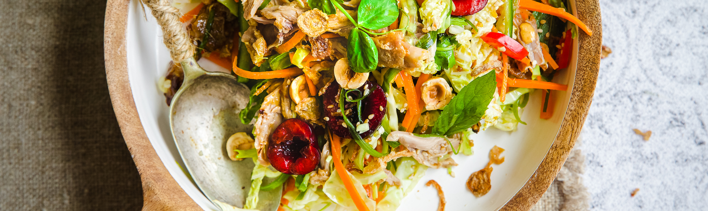A L'Orange Duck Legs Chinese Cabbage Salad Recipe | Luv-a-Duck ...