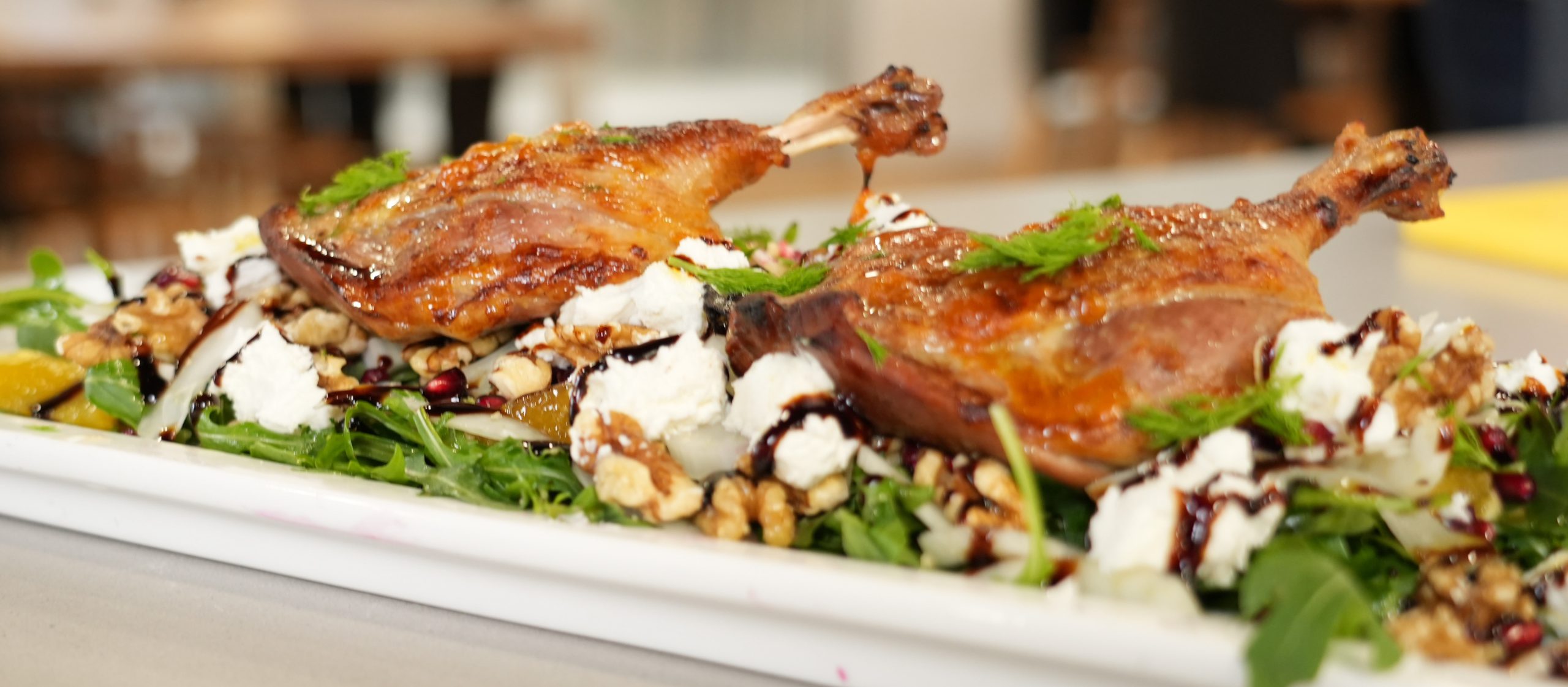 A L’Orange Duck Legs with an Orange, Fennel and Goats Cheese Salad - By ...