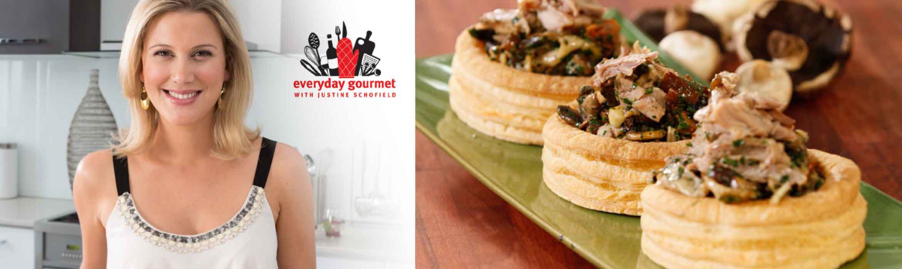 Mushroom Persillade vol au vents with Shredded Confit of Duck Recipe ...