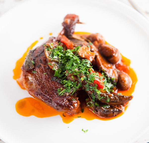 Slow Cooked Duck Legs with Mushrooms & Red Wine Recipe | Luv-a-Duck ...