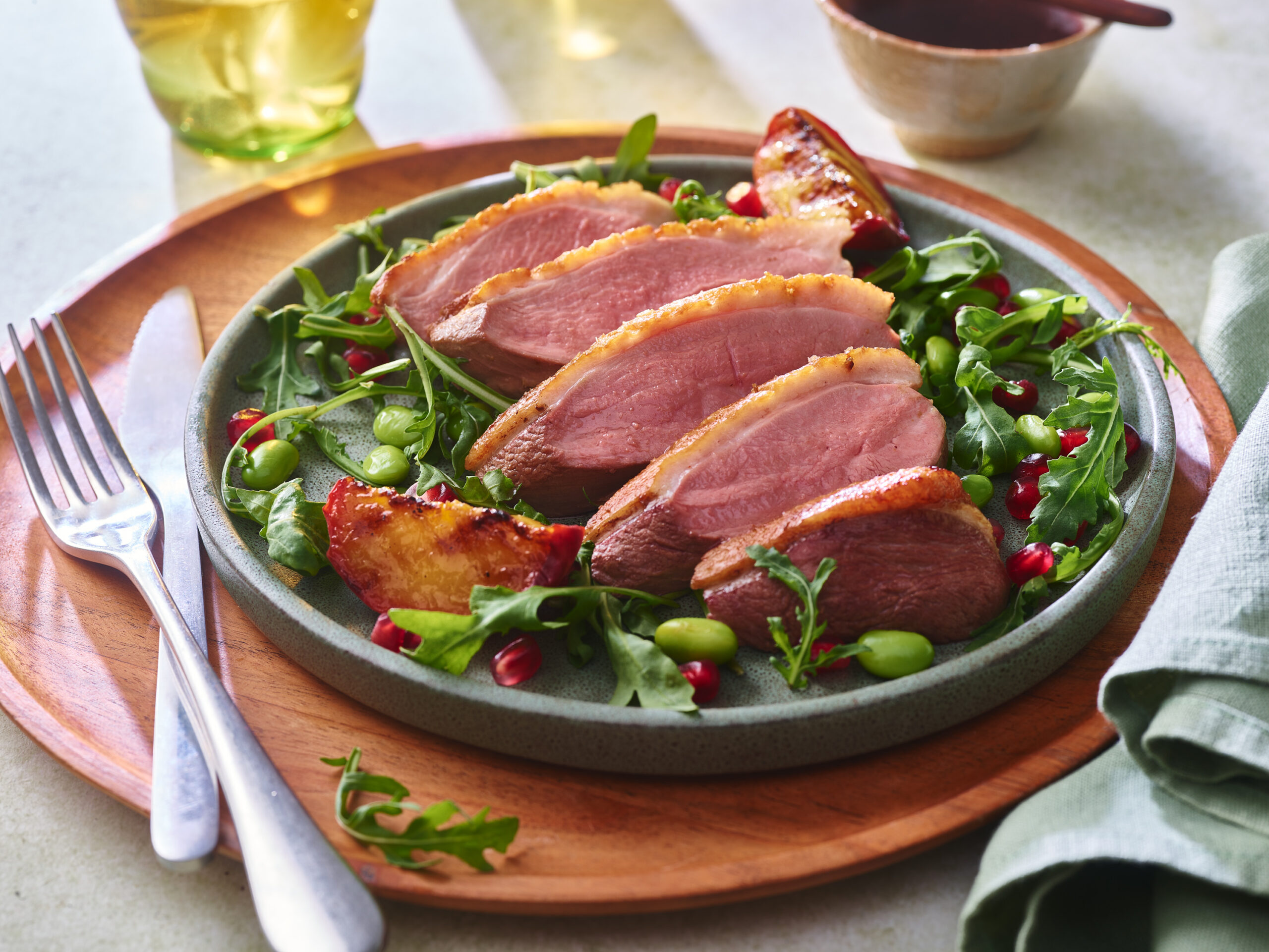 Fresh Duck Breast with Grilled Peaches and Tart Cherry Sauce Recipe | Luv-a-Duck – Australia’s ...