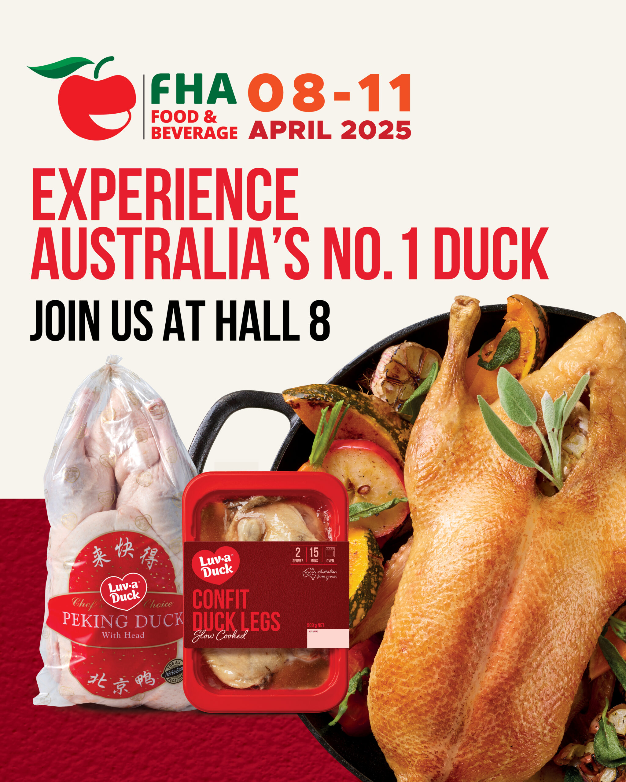 FHA: Food & Beverage in Singapore | Luv-a-Duck – Australia’s Favourite Duck